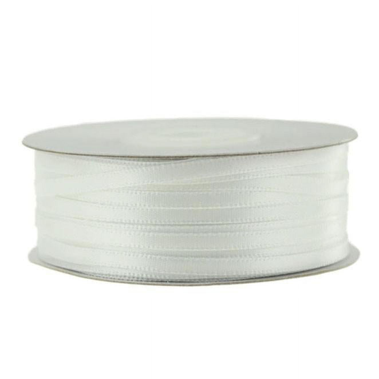 Double Faced Satin Ribbon, 1/8-Inch, 100-Yard, White - Walmart.com