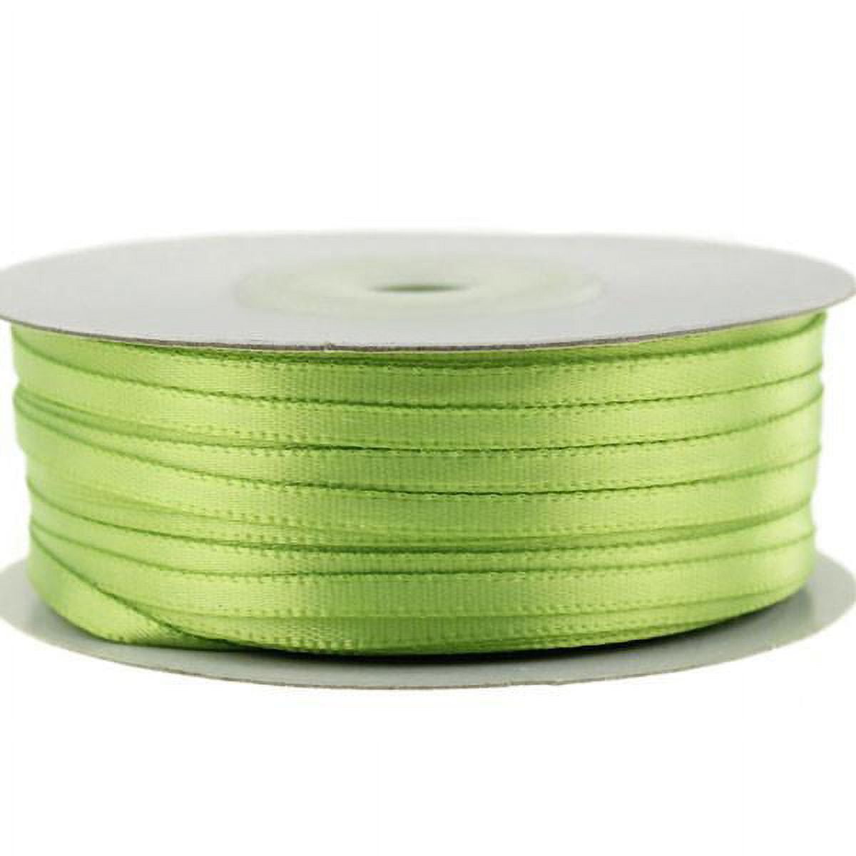 Double Faced Satin Ribbon, 1/8-inch, 100-yard, Apple Green - Walmart.com