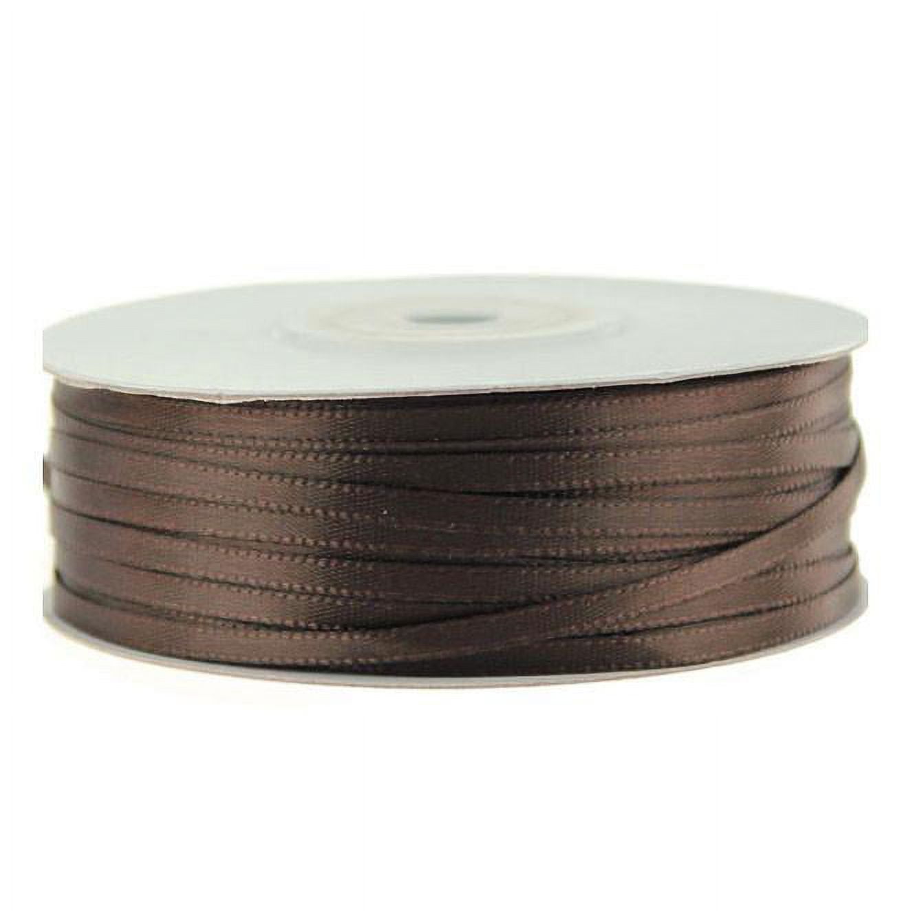 Double Faced Satin Ribbon, 1/8-inch, 100-yard, Brown - Walmart.com