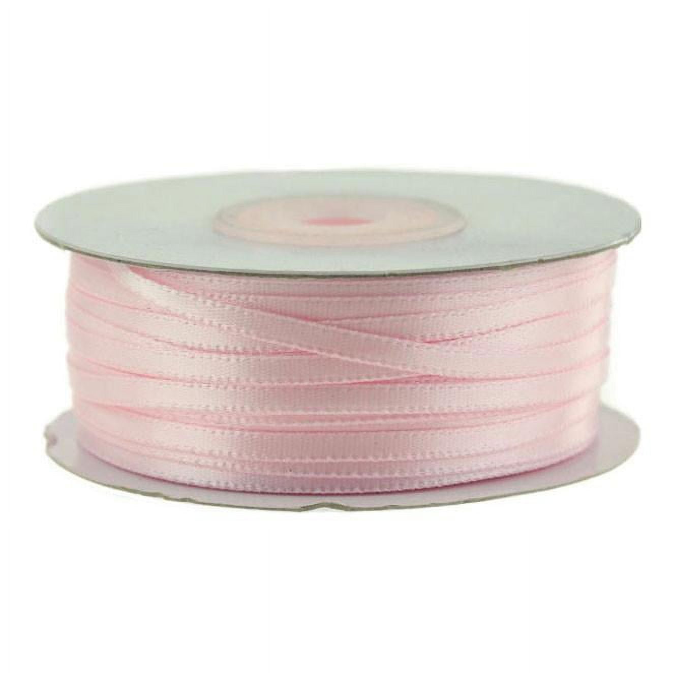 Double Faced Satin Ribbon, 1/8-inch, 100-yard, Light Pink - Walmart.com