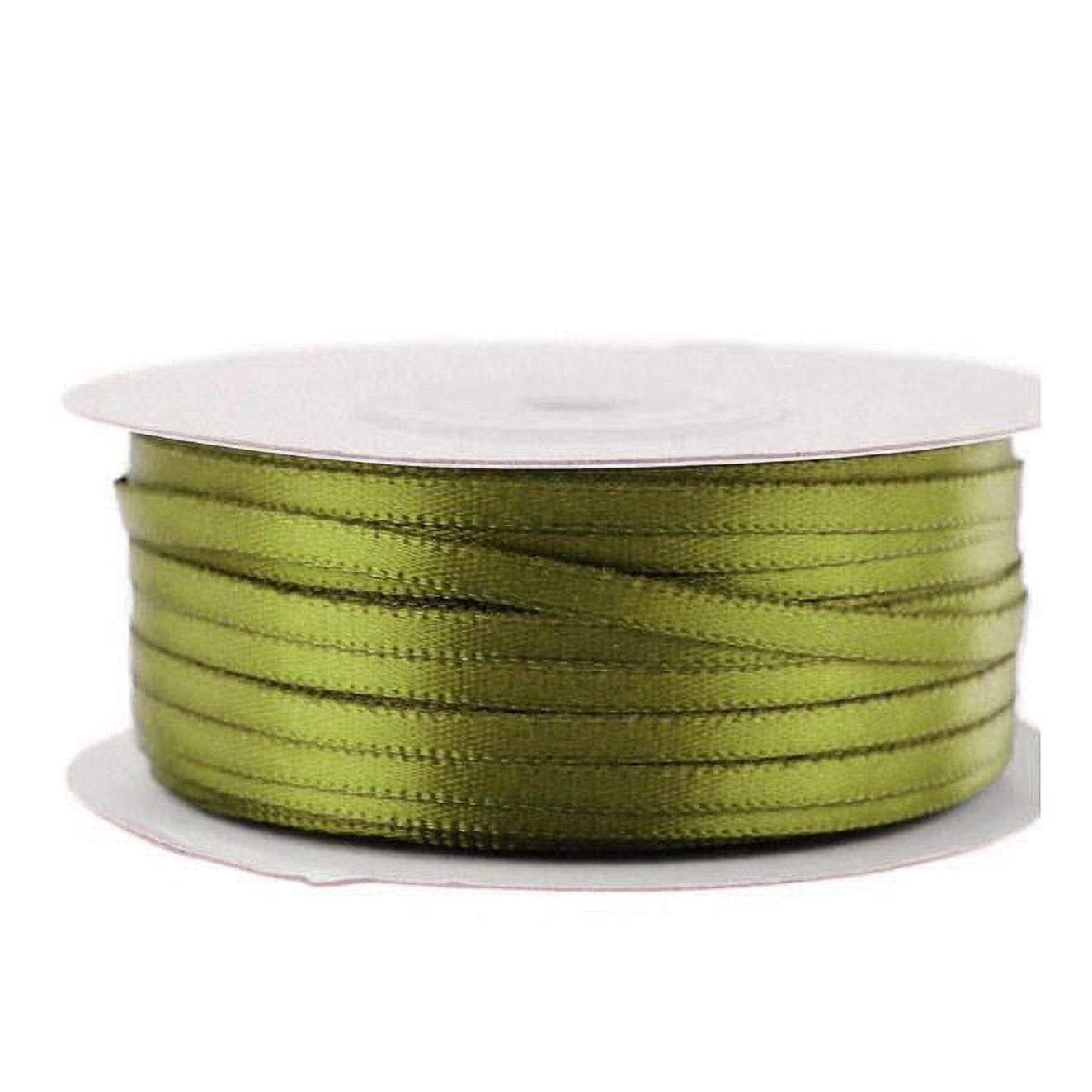 Double Faced Satin Ribbon, 1/8-inch, 100-yard, Moss Green - Walmart.com