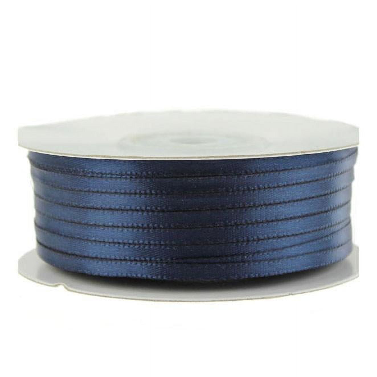 Double Faced Satin Ribbon, 1/8-inch, 100-yard, Navy Blue - Walmart.com