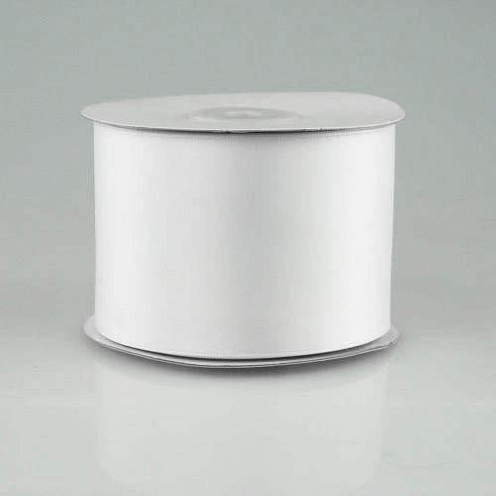 Double Faced Satin Ribbon, 2-1/2-inch, 25-yard, White - Walmart.com