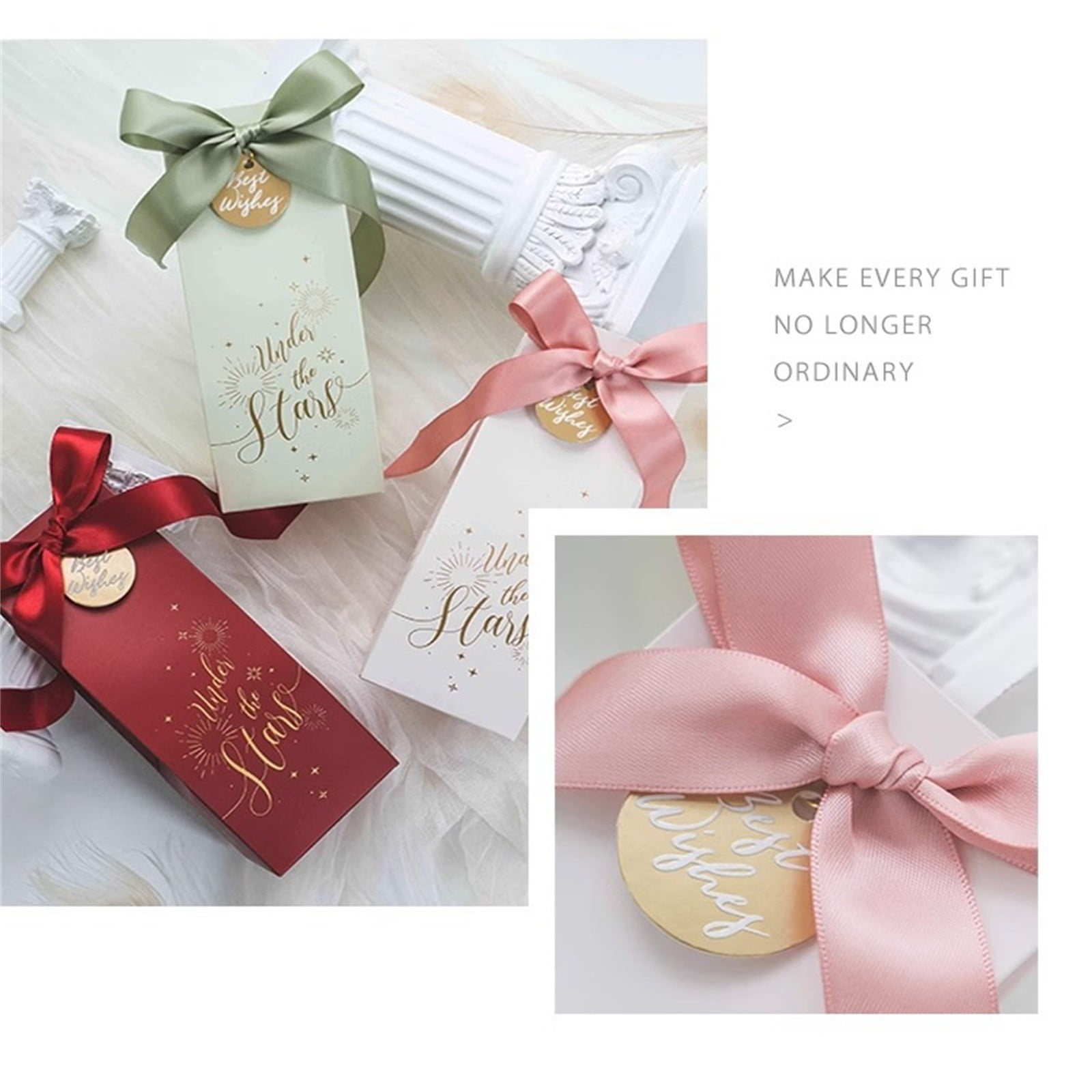 Double Faced Satin Ribbon 2 Inch x 25 Yards Double Sided Solid ...