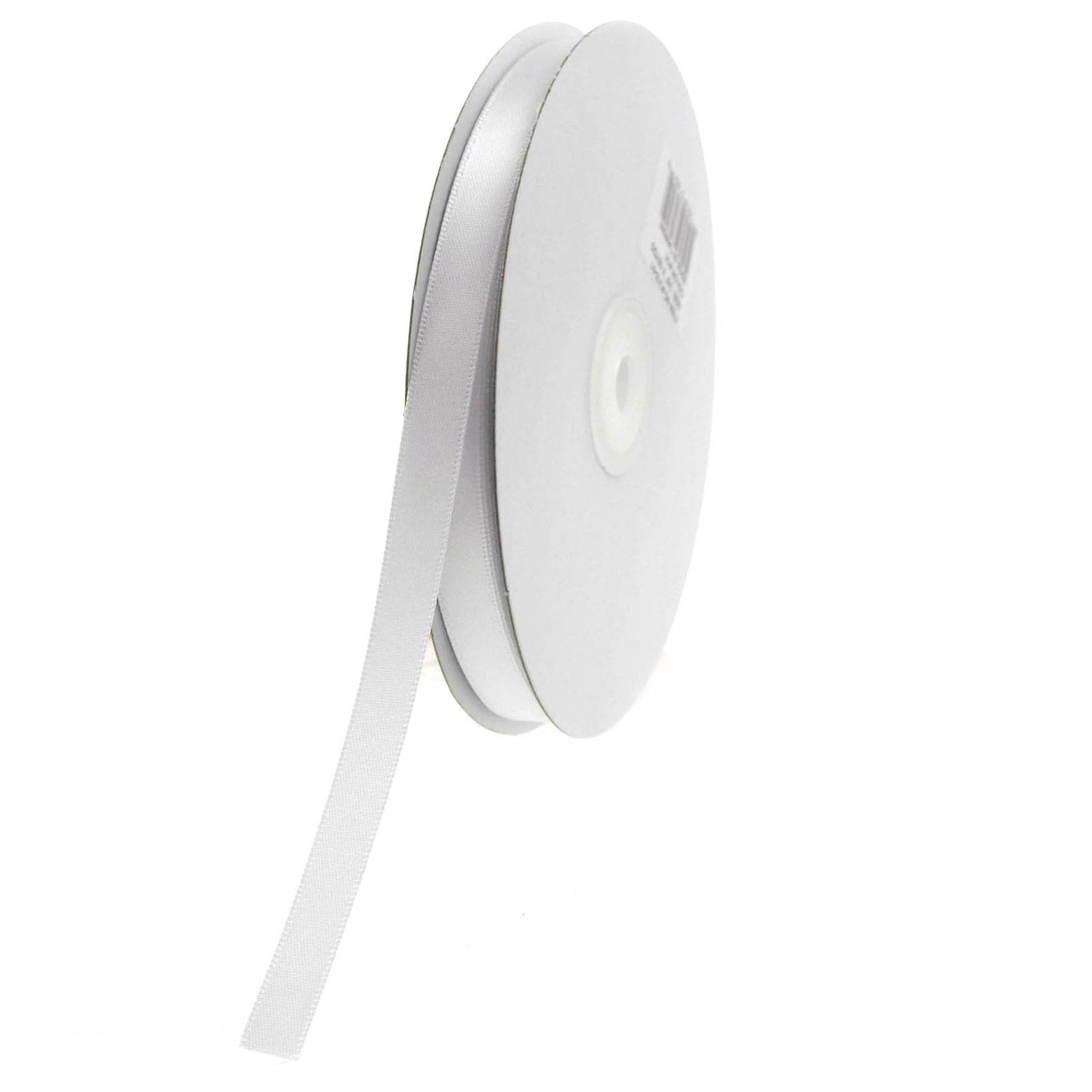 Double Faced Satin Ribbon, 3/8-inch, 50-yard, White - Walmart.com