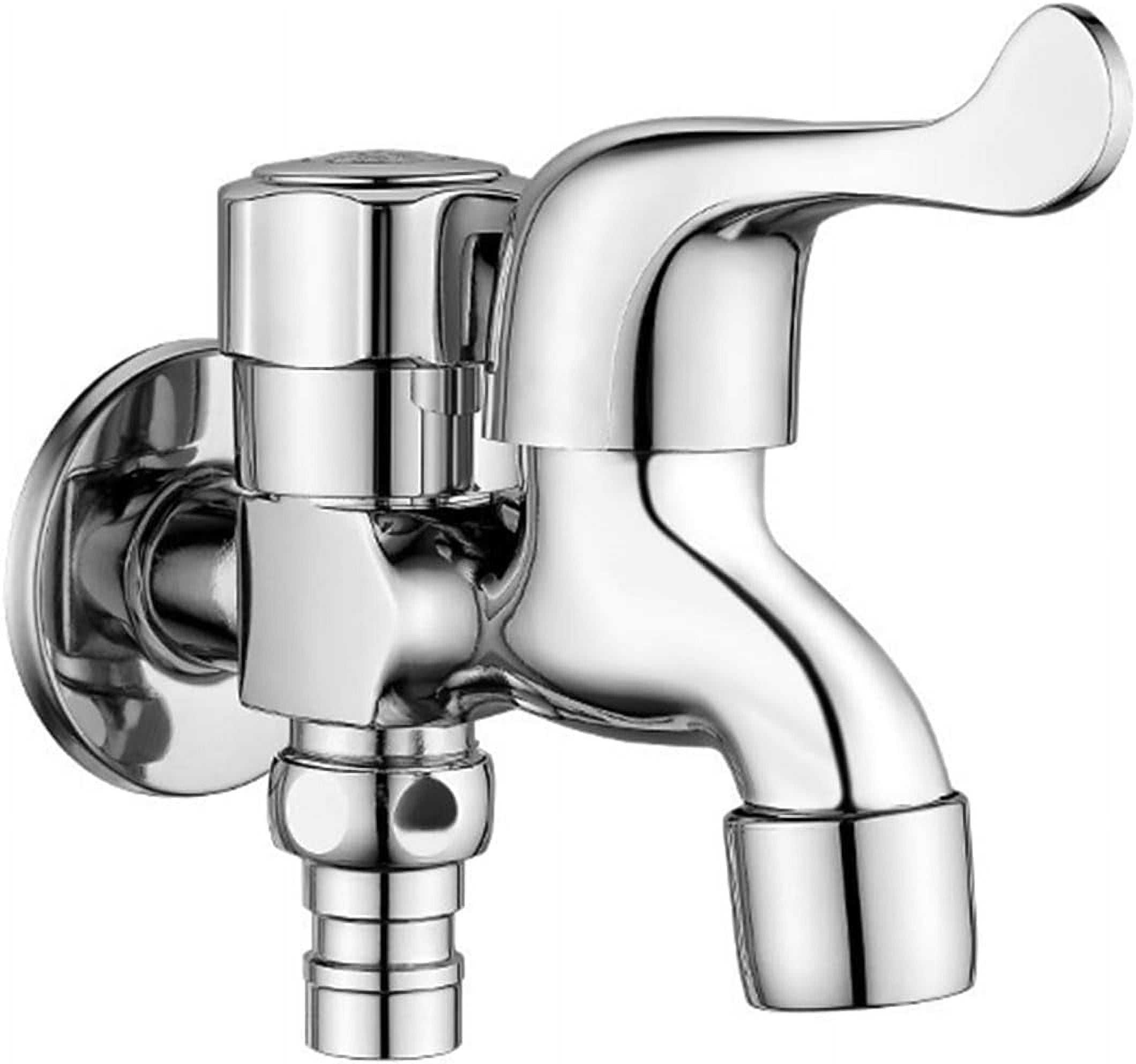 Double Faucet Bathroom Sink Single Cold Water Faucet Brass Laundry Sink ...