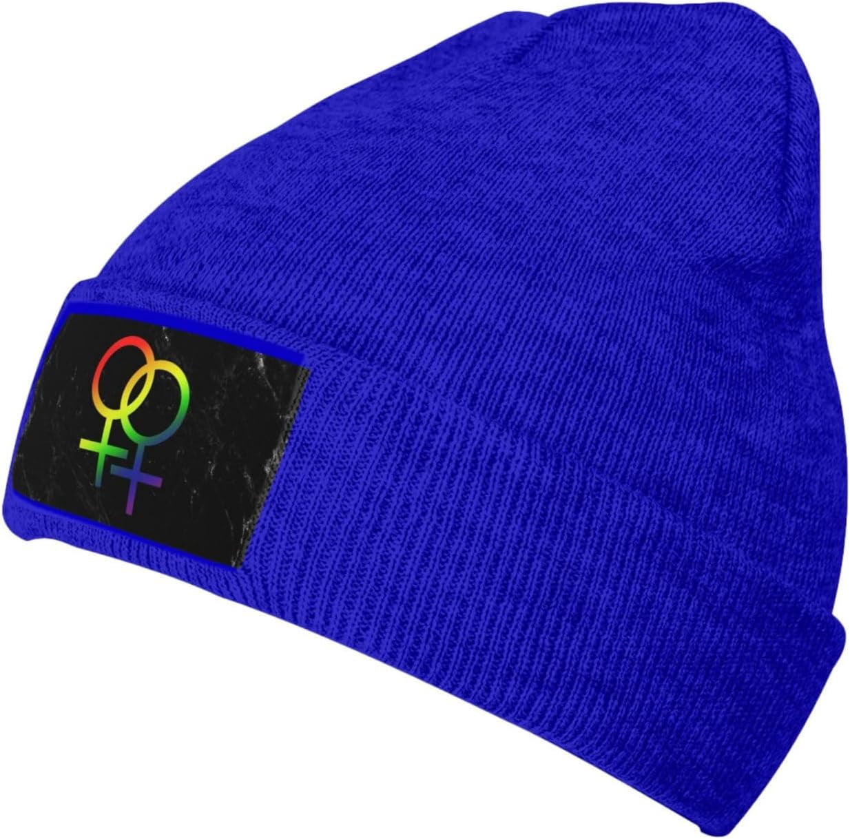Double Female Symbol Represents Lesbian Women Knit Hat for Men Women ...