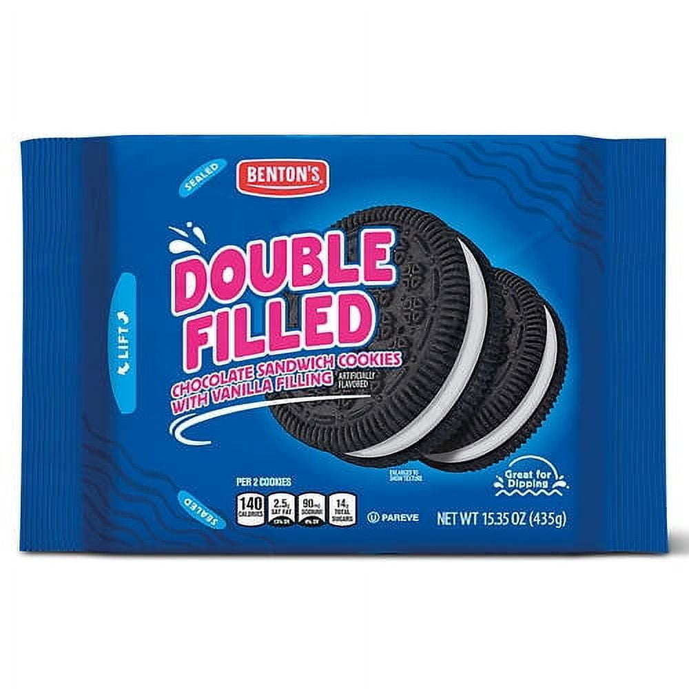 Double Filled Chocolate Sandwich Creme Cookies, 15.35 oz- Pack of 2 ...