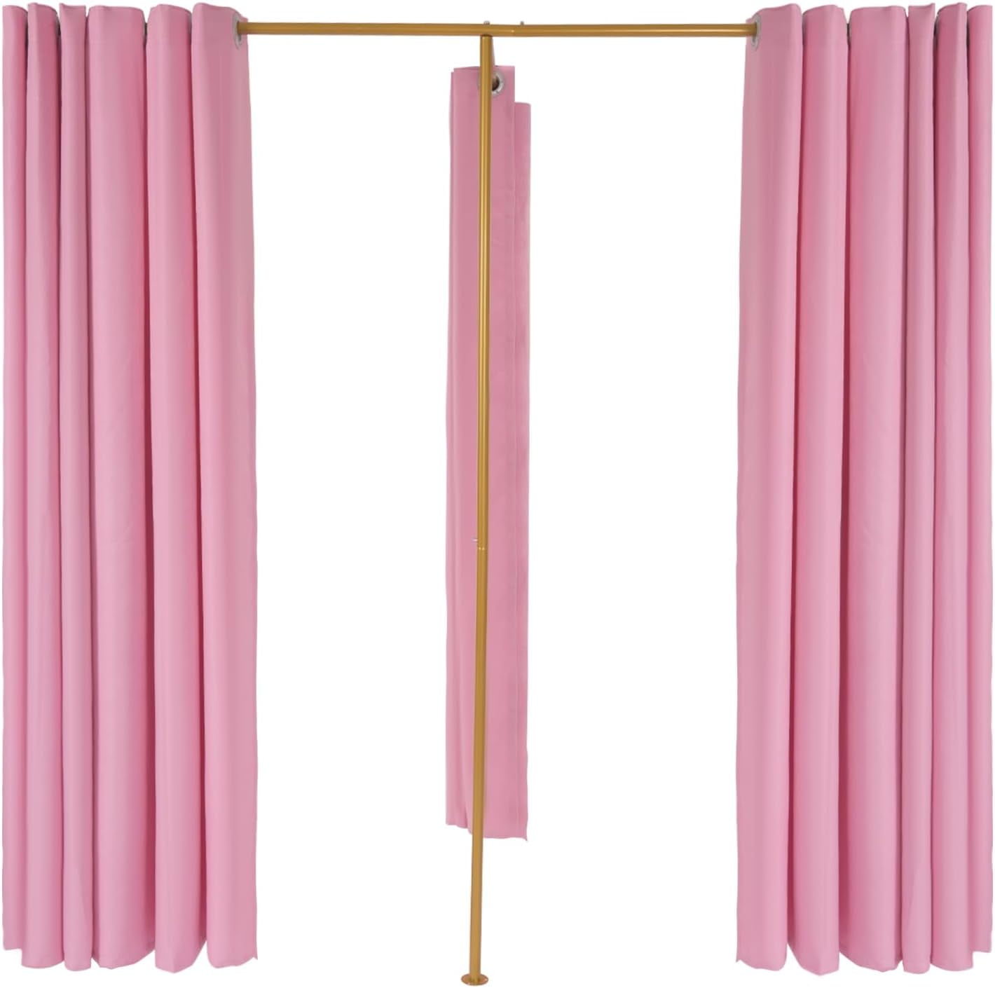 Double Fitting Room F-Shape Dressing Room Corner Changing Room Divider ...