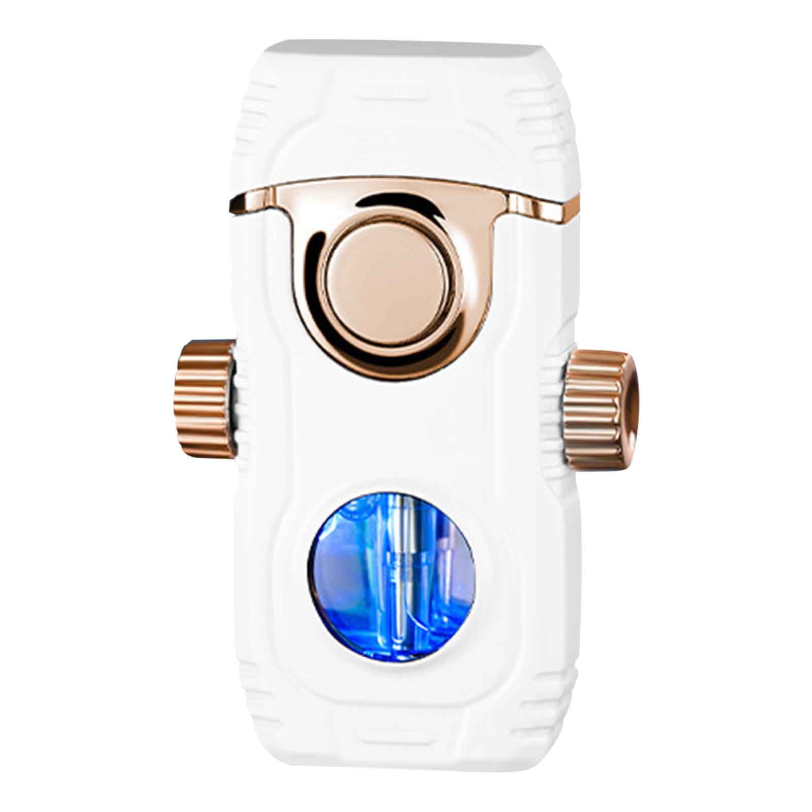 Double Flame Windproof Metal Pocket Lighter | Refillable Torch Flame ...