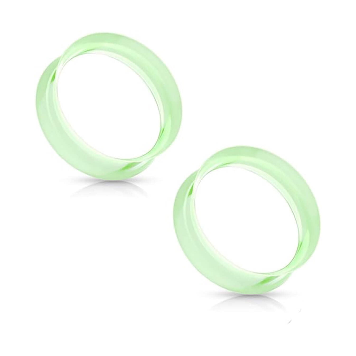 Double Flare Thin Silicone Plug Ear Tunnel 2 to 9/16" Gauge - Pair ...