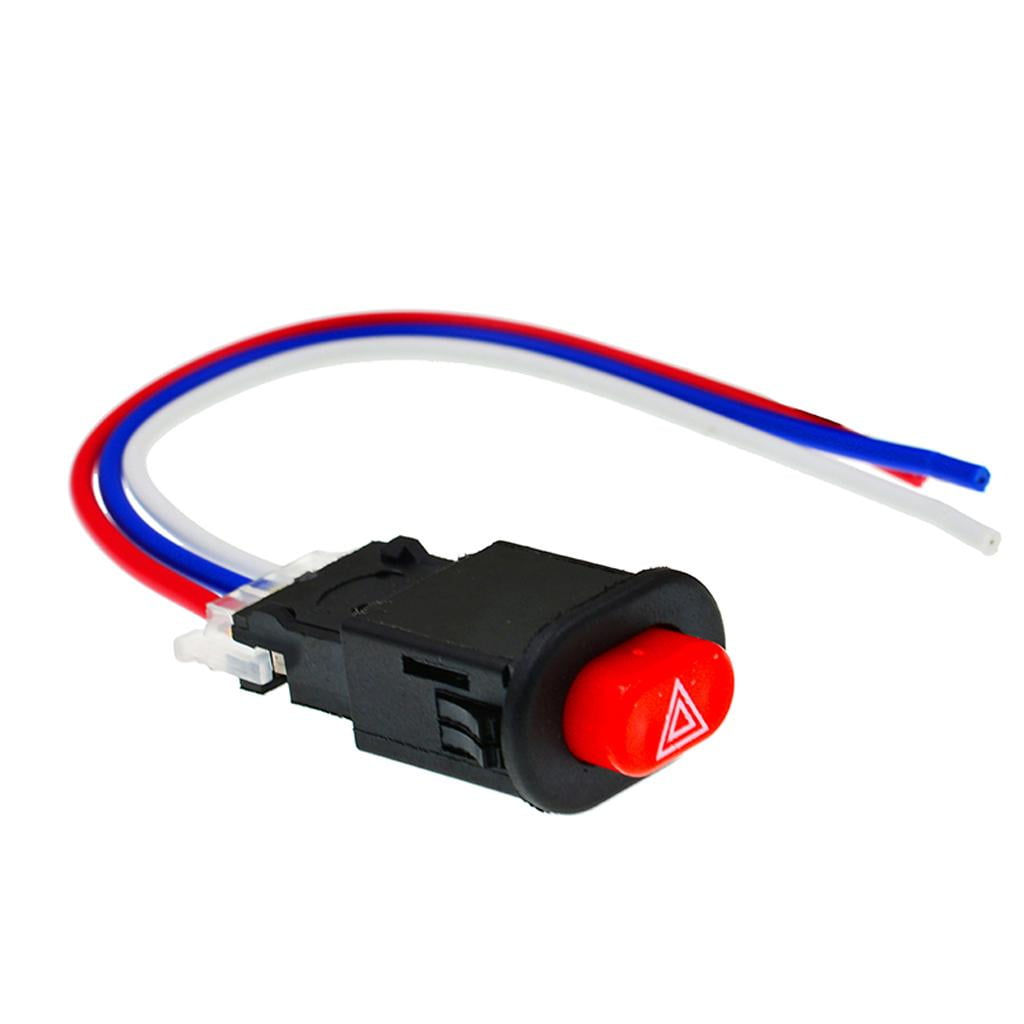 Double Flash Warning Lamp Jump Button Switch Interlock - Walmart.com