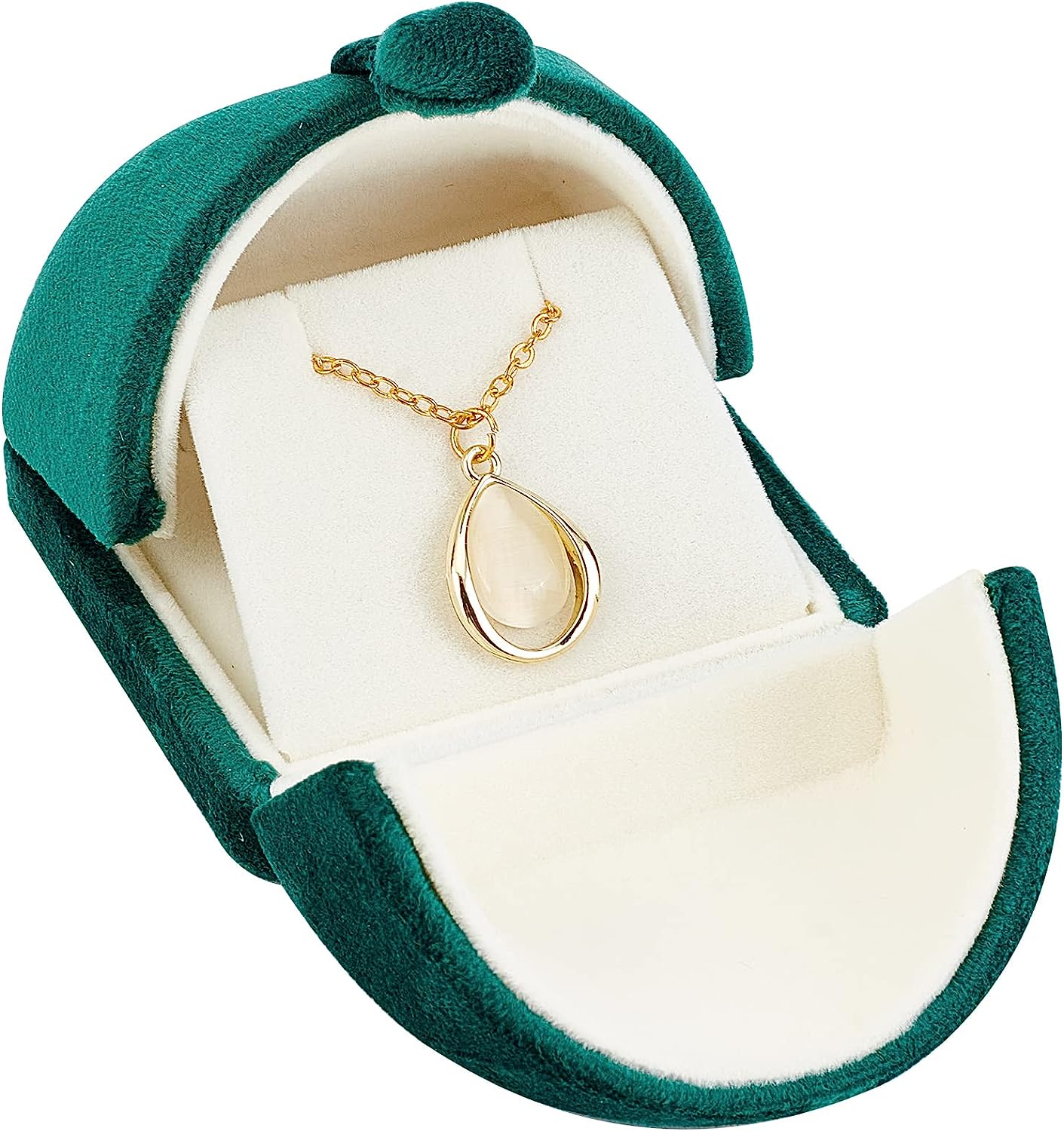 Double Flip Cover Jewelry Boxes Velvet Packaging Pendant Necklace Gift ...