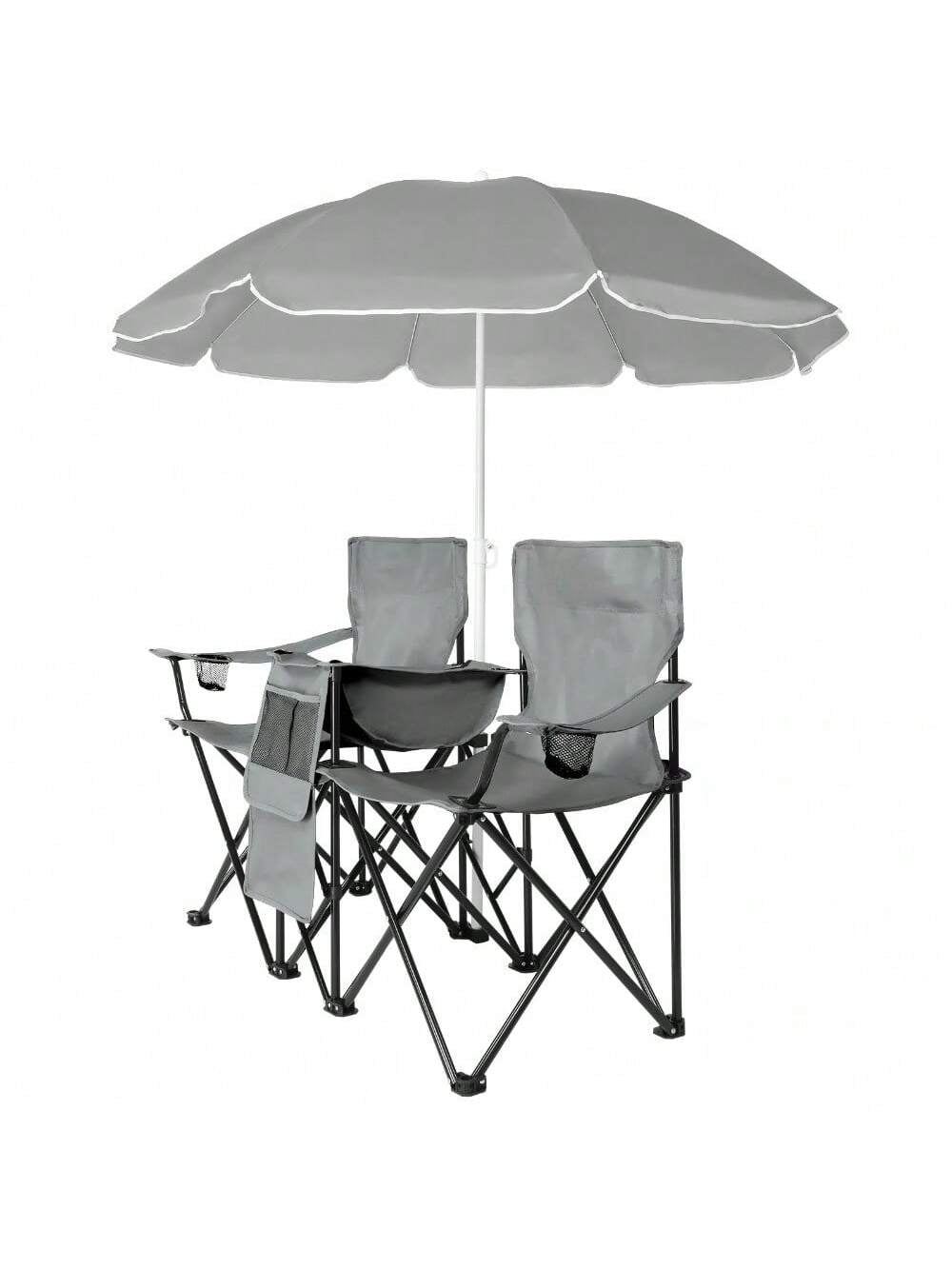 Double Folding Picnic Chair With Cooler For Camping And Beach ...
