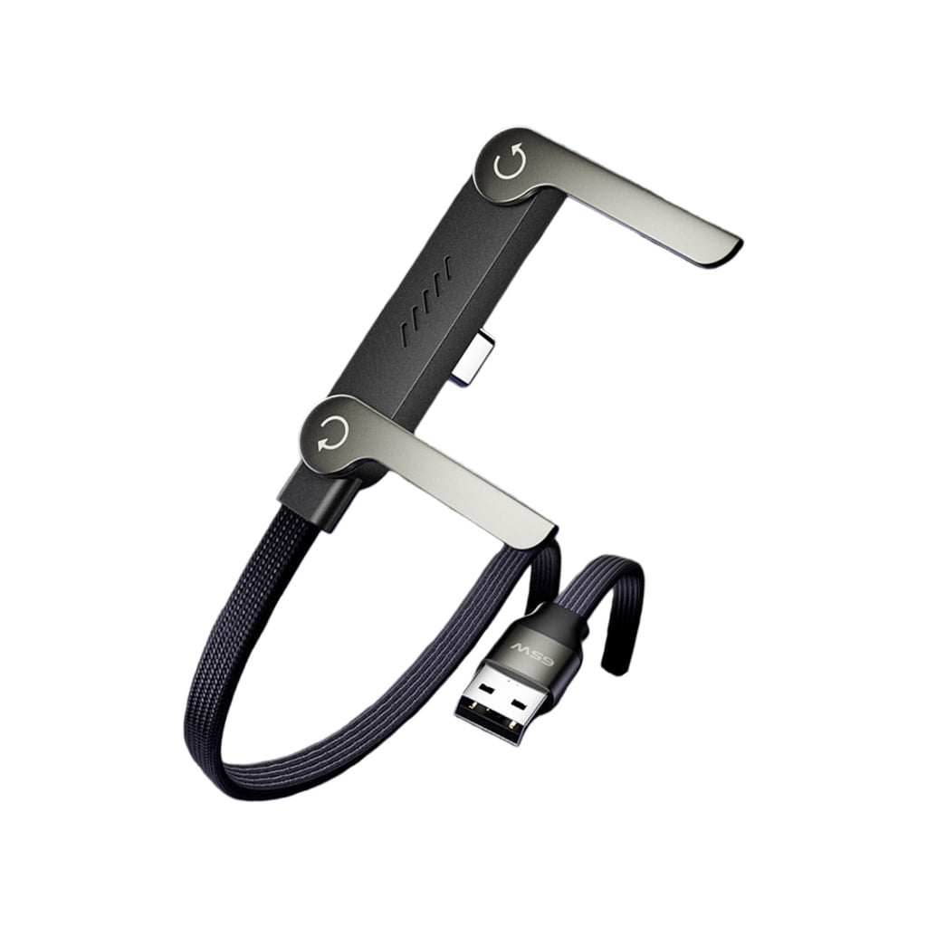 Double Function Folding Stand Power Cable Adjustable Holder Charging ...