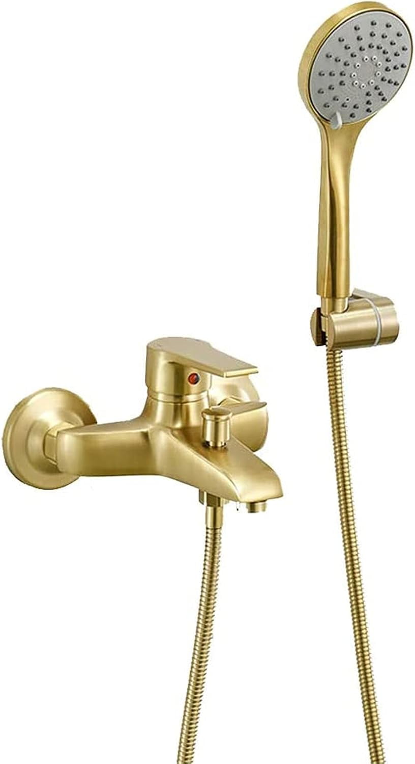 Double Functions Bathtub Faucet with 3 Functions Hand Held Shower Wall ...