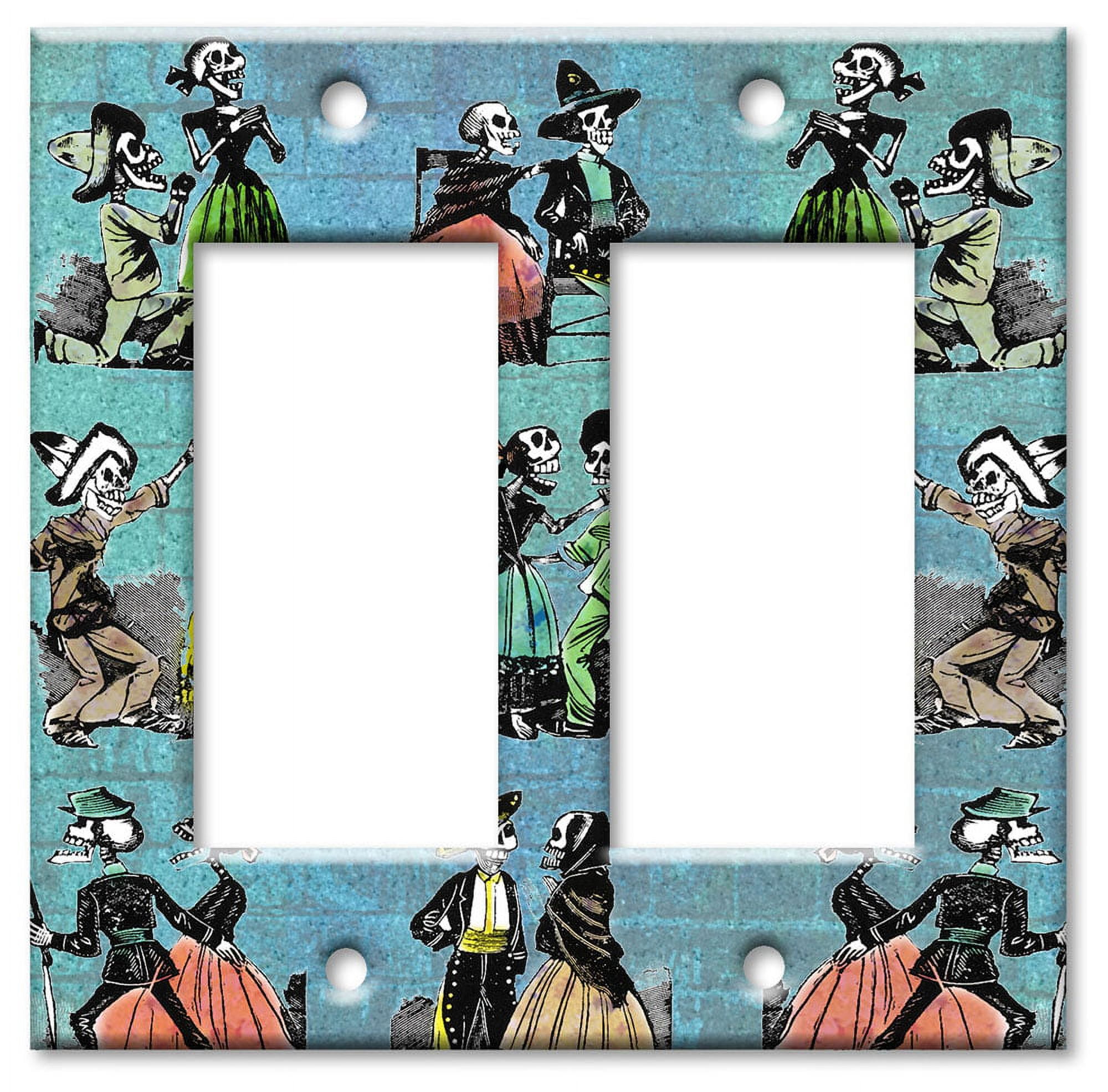 Double Gang Rocker OVERSIZE Wall Plate - Los Muertos - Walmart.com
