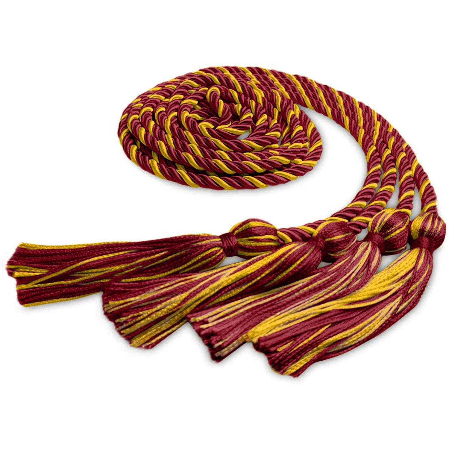 Endea Graduation Double Graduation Honor Cord Cardinal/Gold - Walmart.com