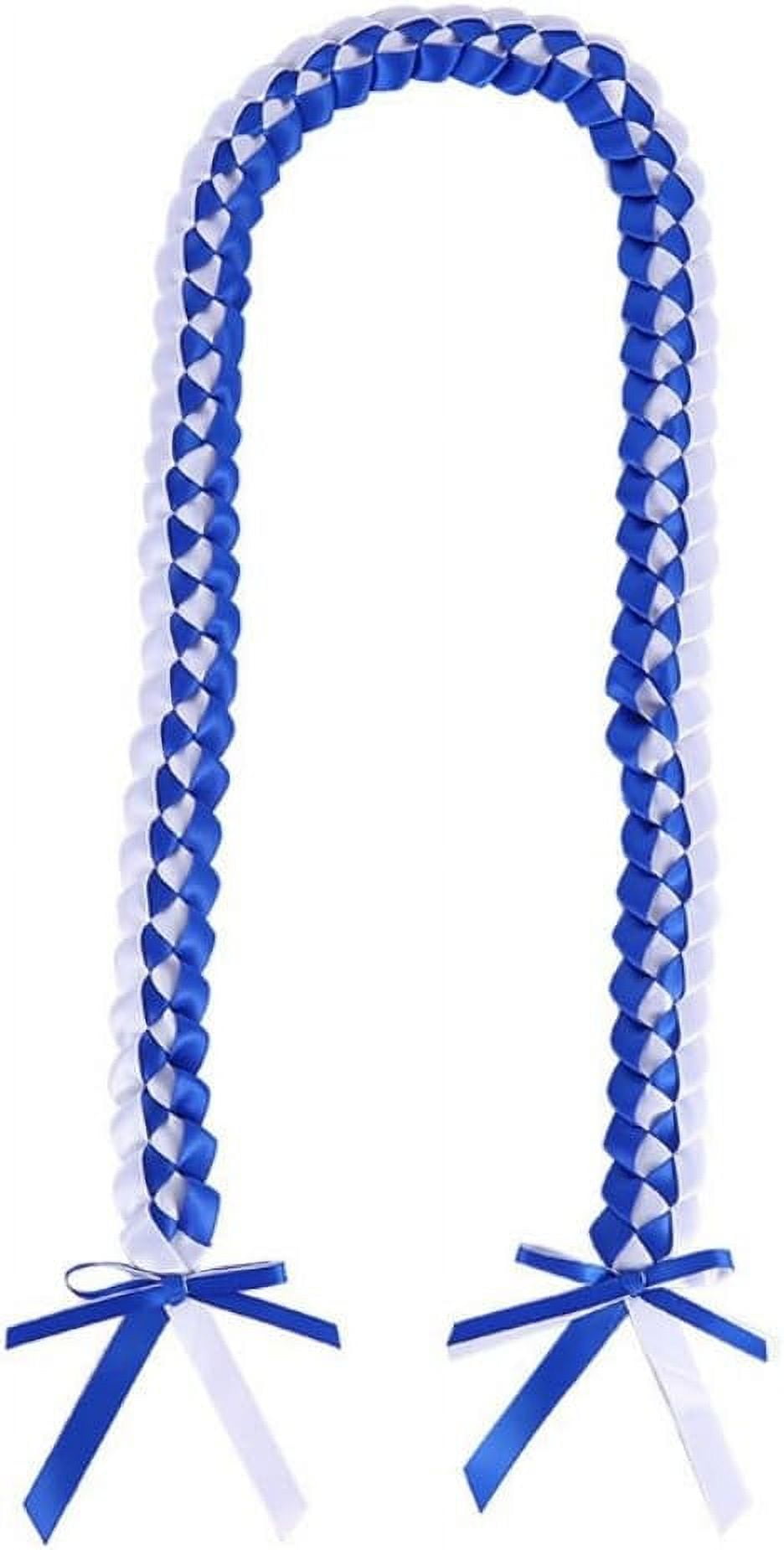 Double Graduation Ribbon Braided Lanyard, Handmade Double Layer ...