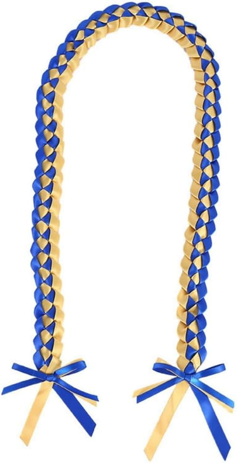 Double Graduation Ribbon Garland Braided Lanyard, Class of 2024 School ...