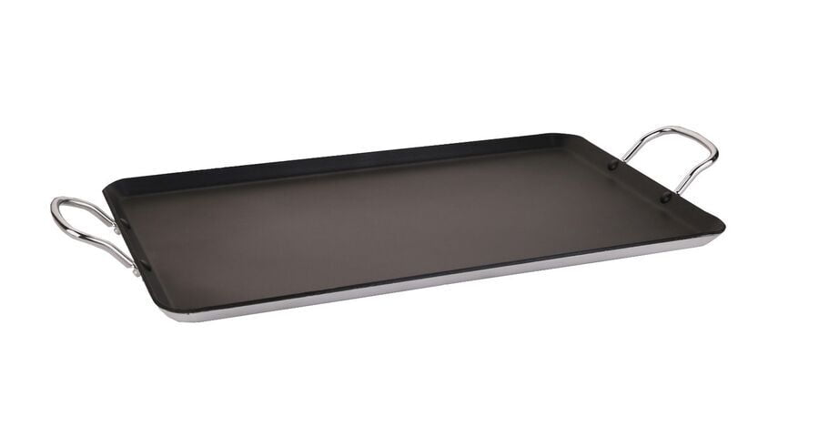 19 x 11.6" Non-Stick Aluminum Heavy Gauge Double Griddle Tray - Walmart.com