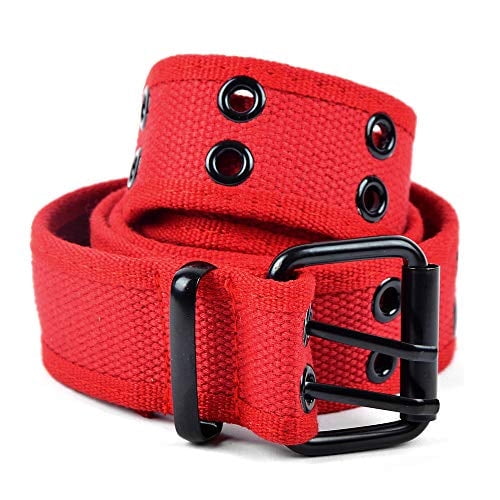 Double Grommet Hole Canvas Belt - Belt for Men and Women by Umo Lorenzo ...