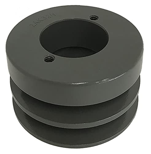 Double Groove 3.25" Cast Iron Electric Motor " H " Pulley/Sheave ...