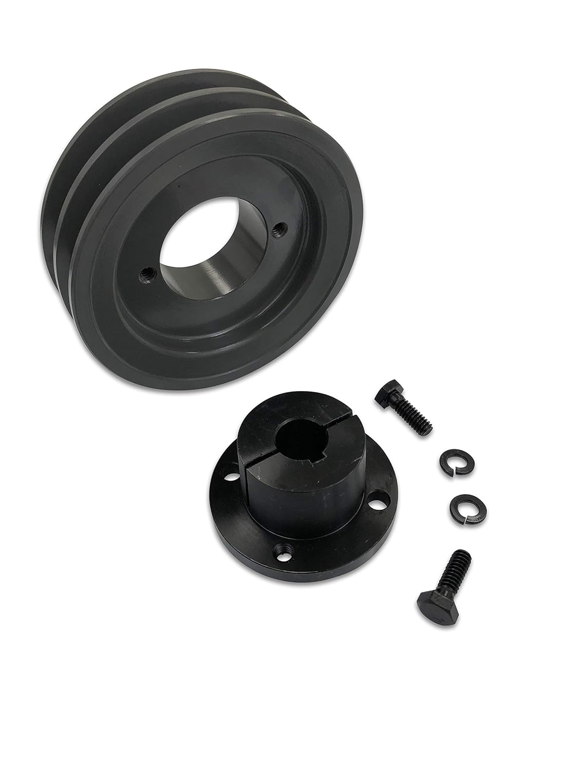 Double Groove 4.75" Cast Iron Electric Motor " H " Pulley/Sheave ...