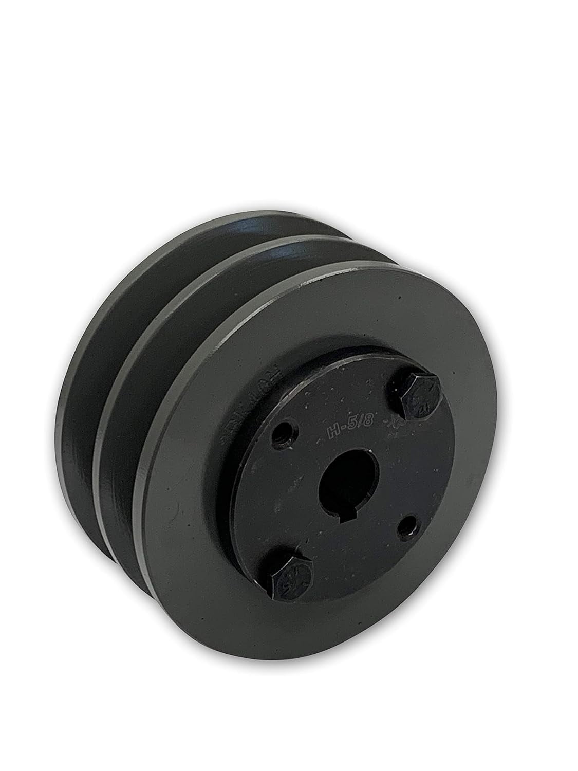 Double Groove 5.45" Cast Iron Electric Motor" H" Pulley/Sheave, Bushing ...