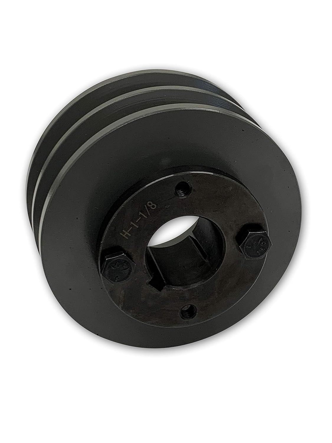 Double Groove 5.75" Cast Iron Electric Motor" H" Pulley/Sheave, Bushing ...