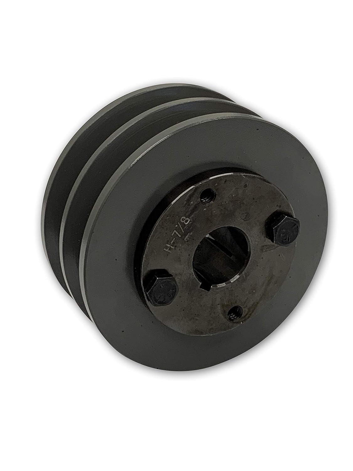 Double Groove 5.75" Cast Iron Electric Motor" H" Pulley/Sheave, Bushing ...