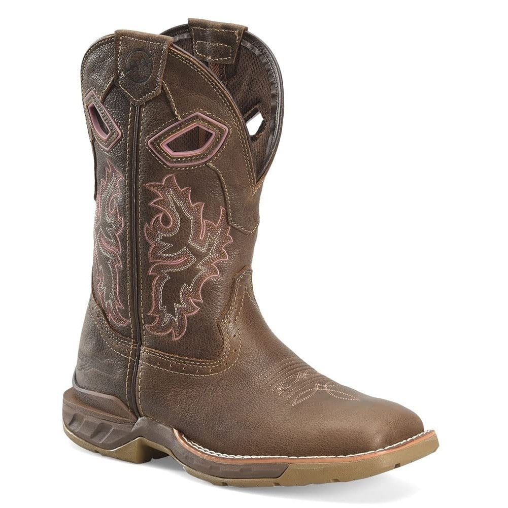 Double-H Boots Women’s 10” Ari Wide Square Composite Toe Roper Work ...