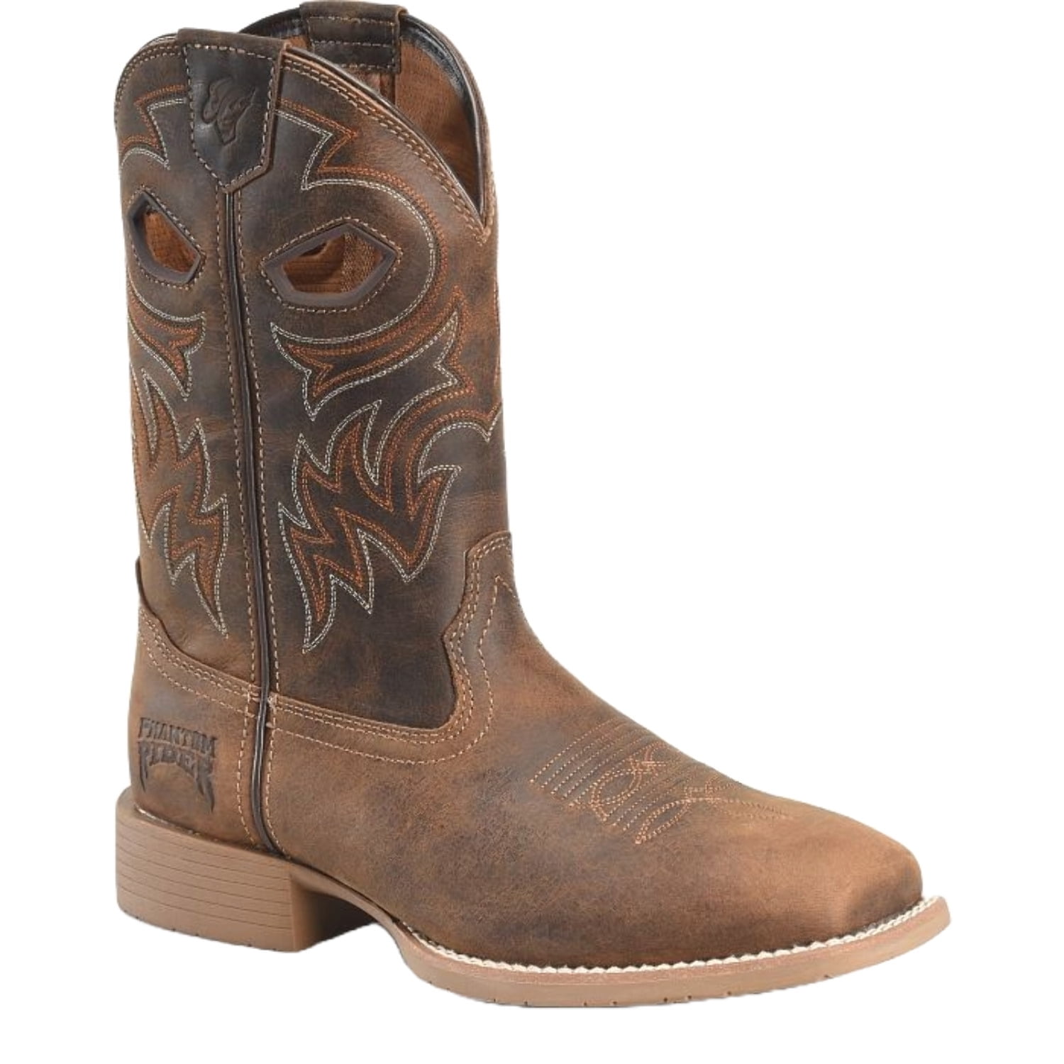 Double H Men's Phantom Rider Scholz Brown Roper Boots PH5026 - Walmart.com