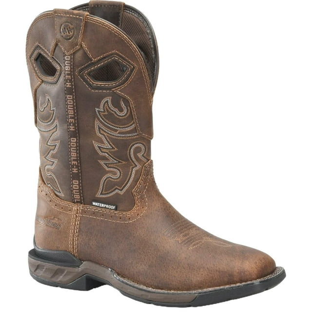 Double H Men's Phantom Rider Scholz Brown Roper Boots PH5026 - Walmart.com