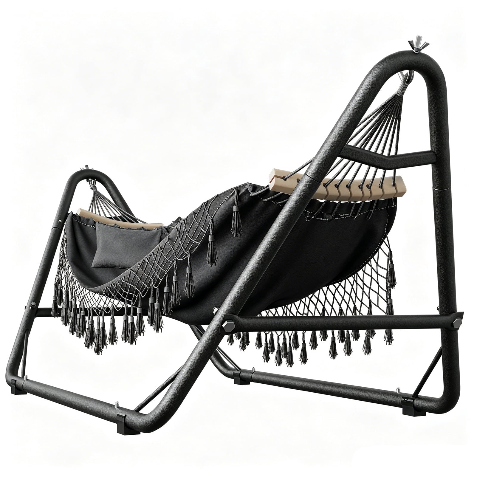 Yacona Hammock with Stand for Outside, Heavy Duty Steel Hammocks with ...