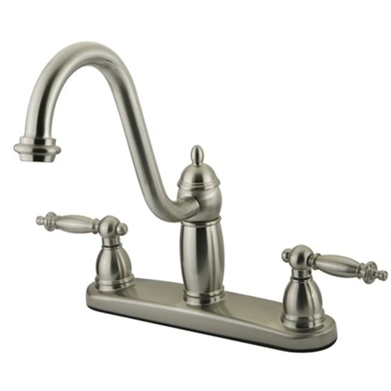 Double Handle 8 in. Kitchen Faucet without Sprayer - Walmart.com