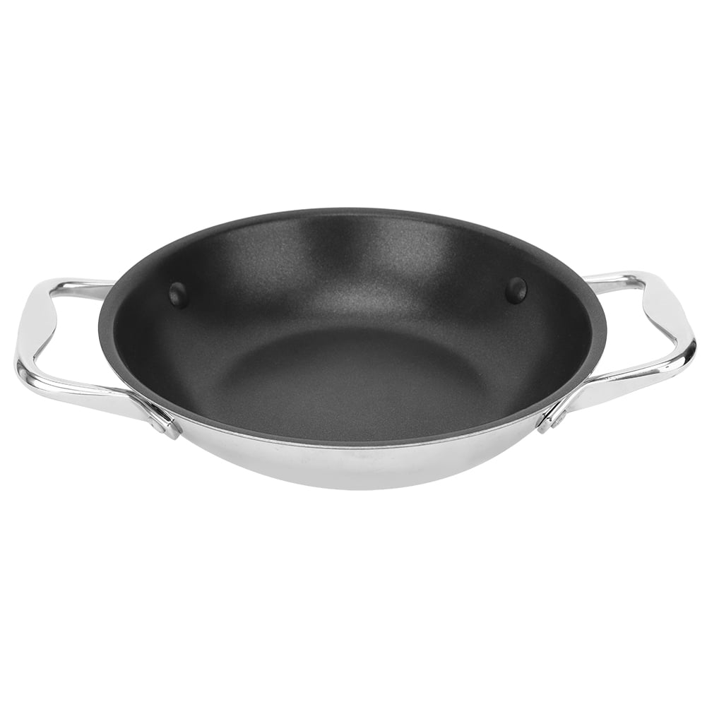 Double Handle Non-Stick Frying Pan Stainless Steel Pot Cooking Cookware ...