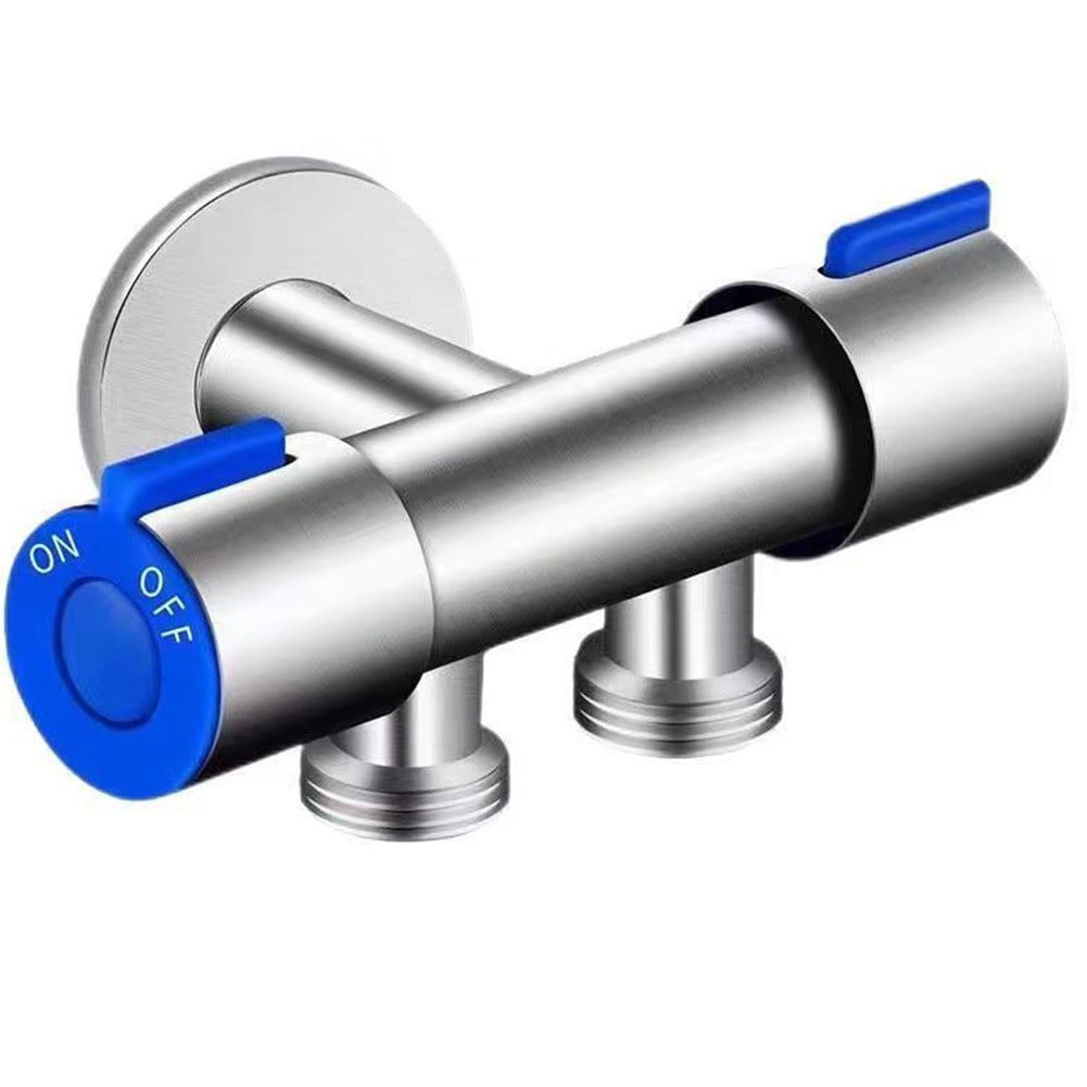 Double Handle Stainless Steel Water Faucet Washing Faucet Triangular ...