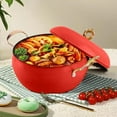 Double-Handled Iron Stew Pot | Large-Capacity Soup Pot for Healthy ...
