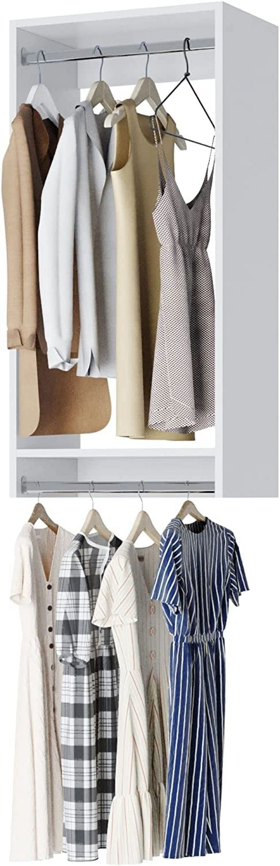 Double Hanging Closet Unit - Modular Closet System For Hanging - Corner ...