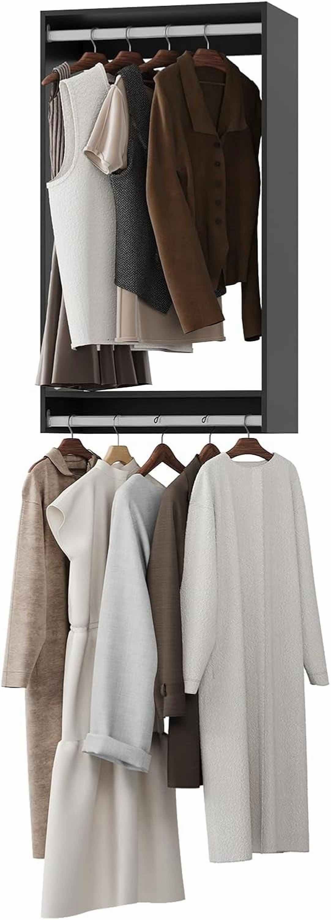 Double Hanging Closet Unit, Modular Closet System, Wood Closet System ...