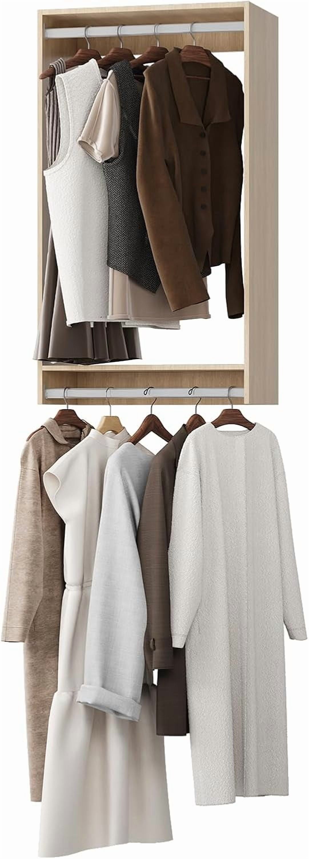 Double Hanging Closet Unit, Modular System Organizer With Storage for ...