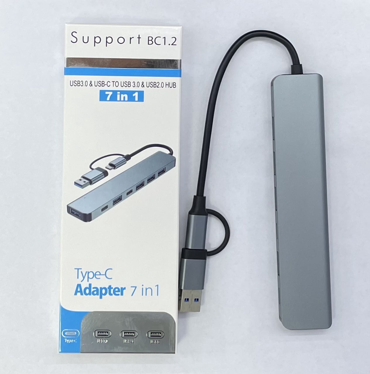 Double Head 7-in-1 Type-c Expander Multifunctional Computer Docking ...