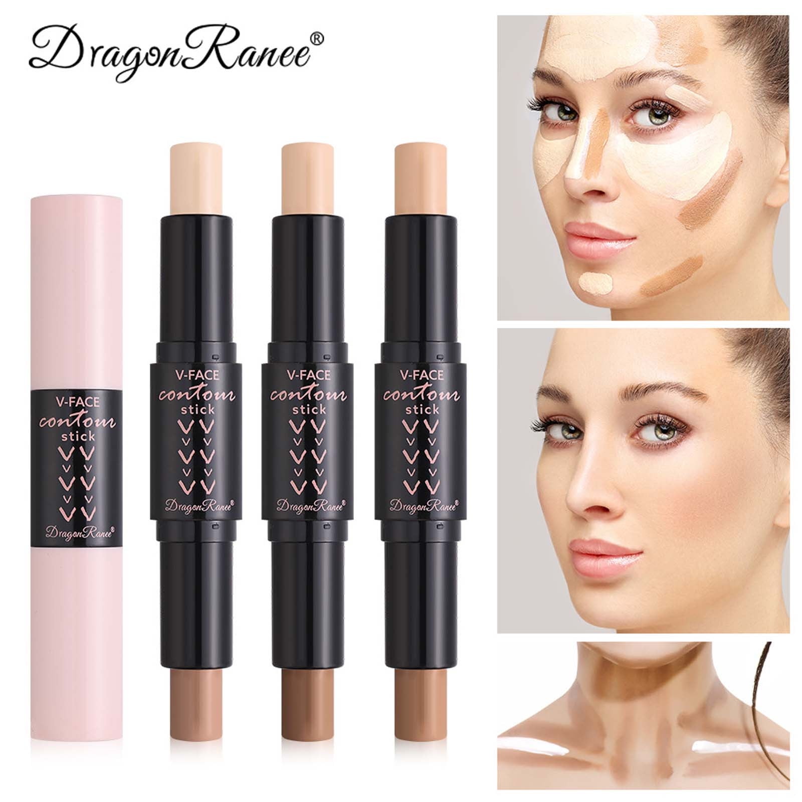 Double Head Beauty Stick, Light Cream Stick, Dual Use Design, Travel ...