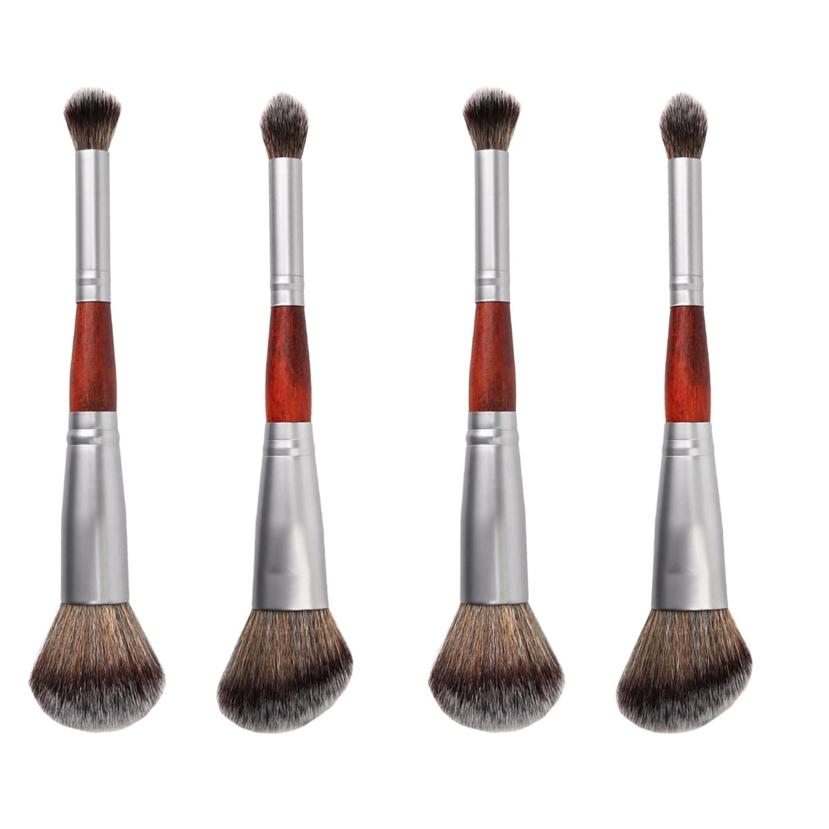 Double Head Blush Brush Foundation Facial Tool Woman Cosmetic Make up ...