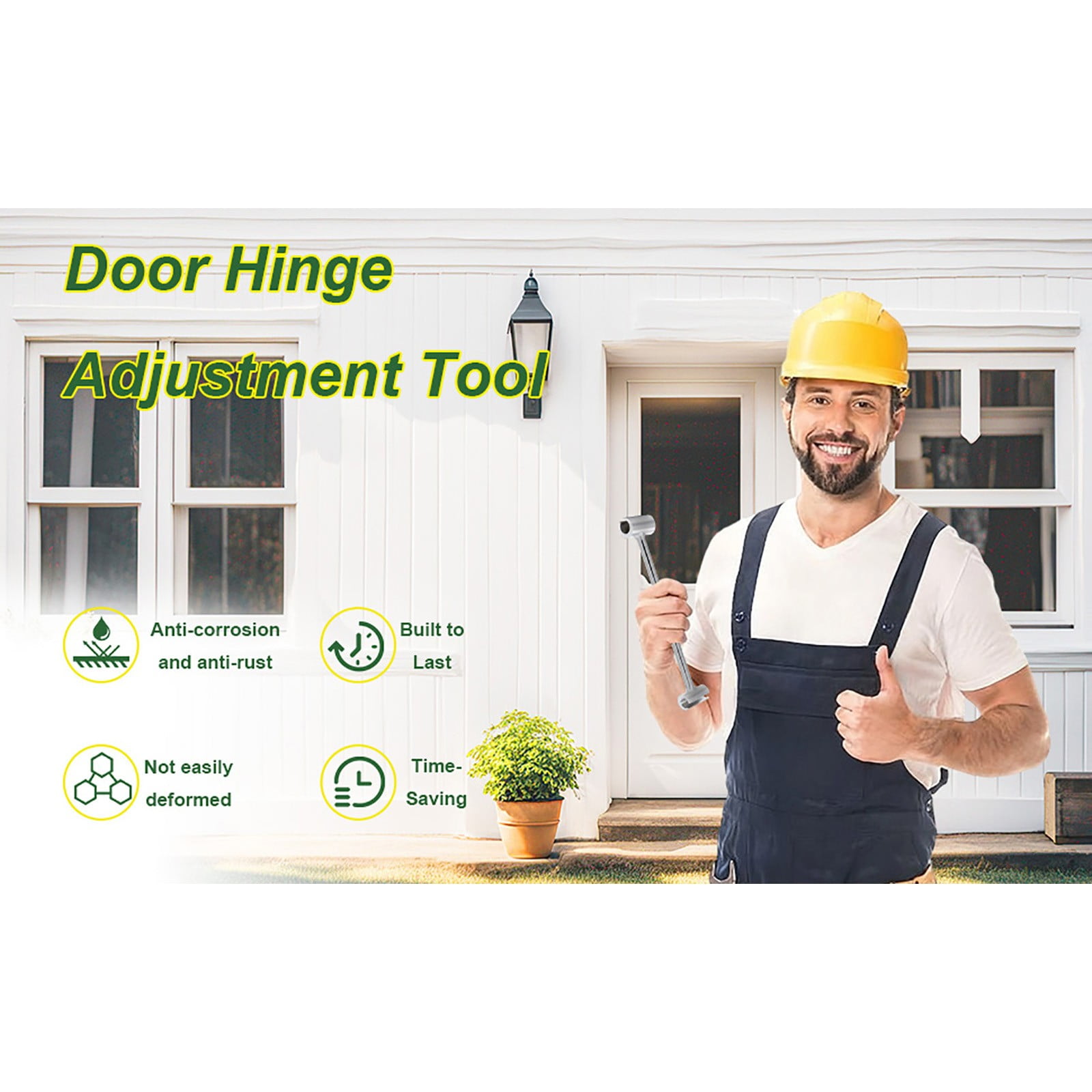 Double Head Door Hinge Adjustment Tool, 14-19mm Gap Adjusting Wrench ...