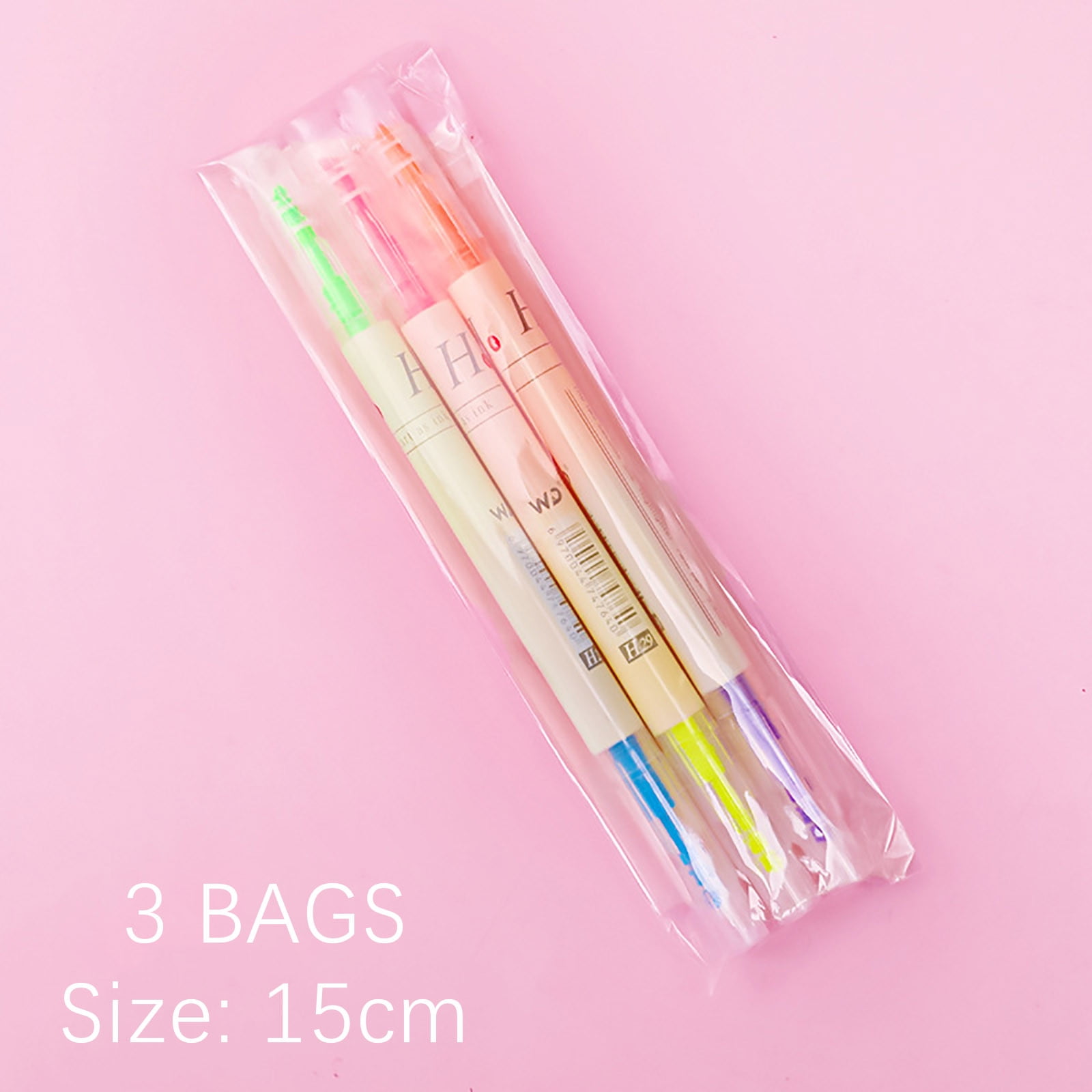 Double-Head Double-Color Fluorescent Pen Set - Cute Soft-Tip Markers ...