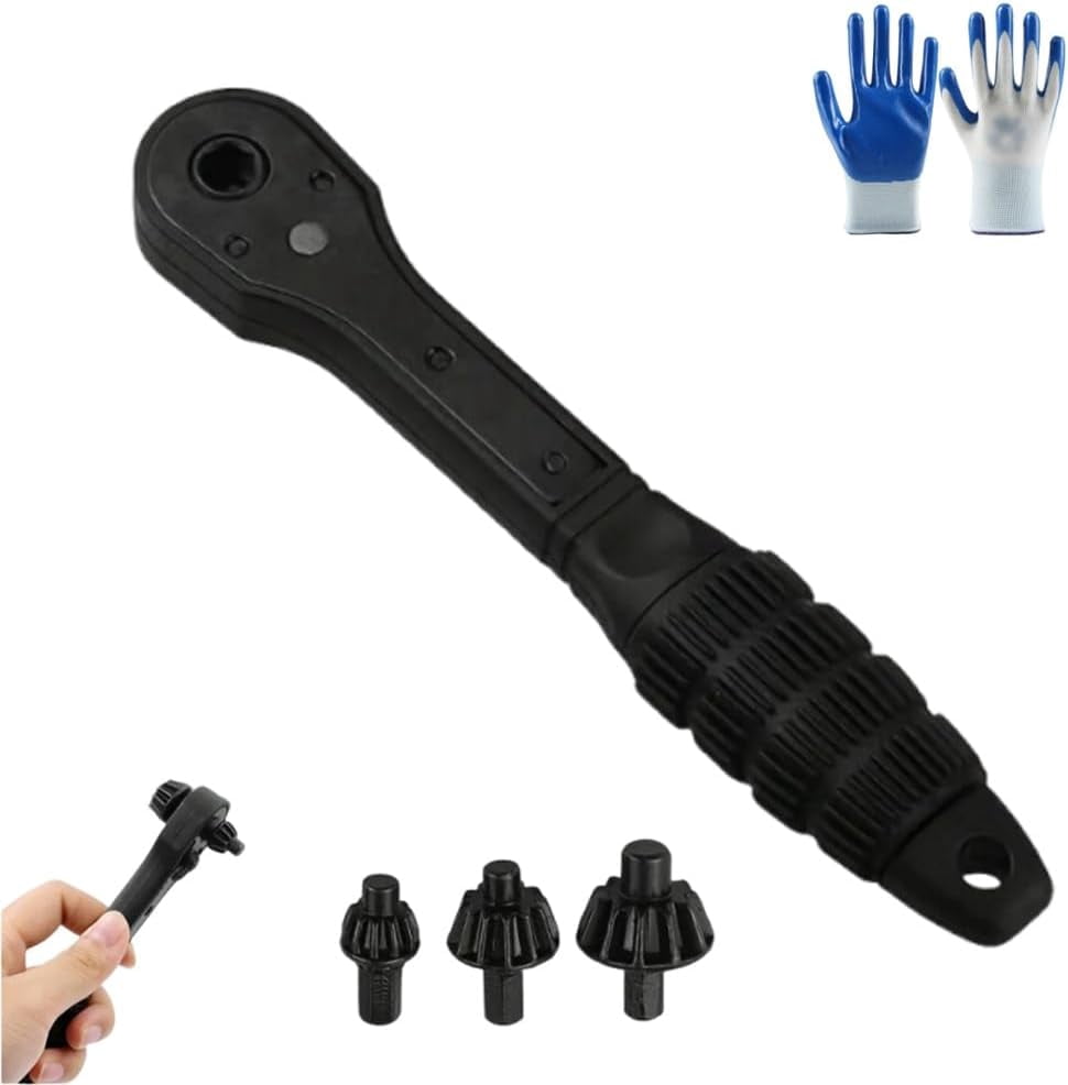 Double Head Drill Chuck Key Ratchet Wrench Tool, 2 in 1 Drill Chuck ...