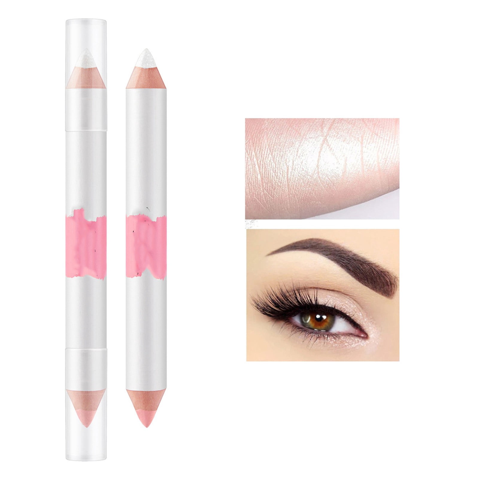 Double Head High Gloss Pencil Highlighter Stick Eyelids Brighten Pearl ...