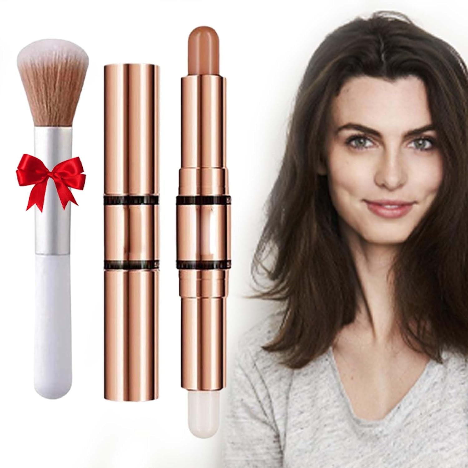 Double Head Makeup Stick-Highlighter & Contour, Face Shaping Contouring ...